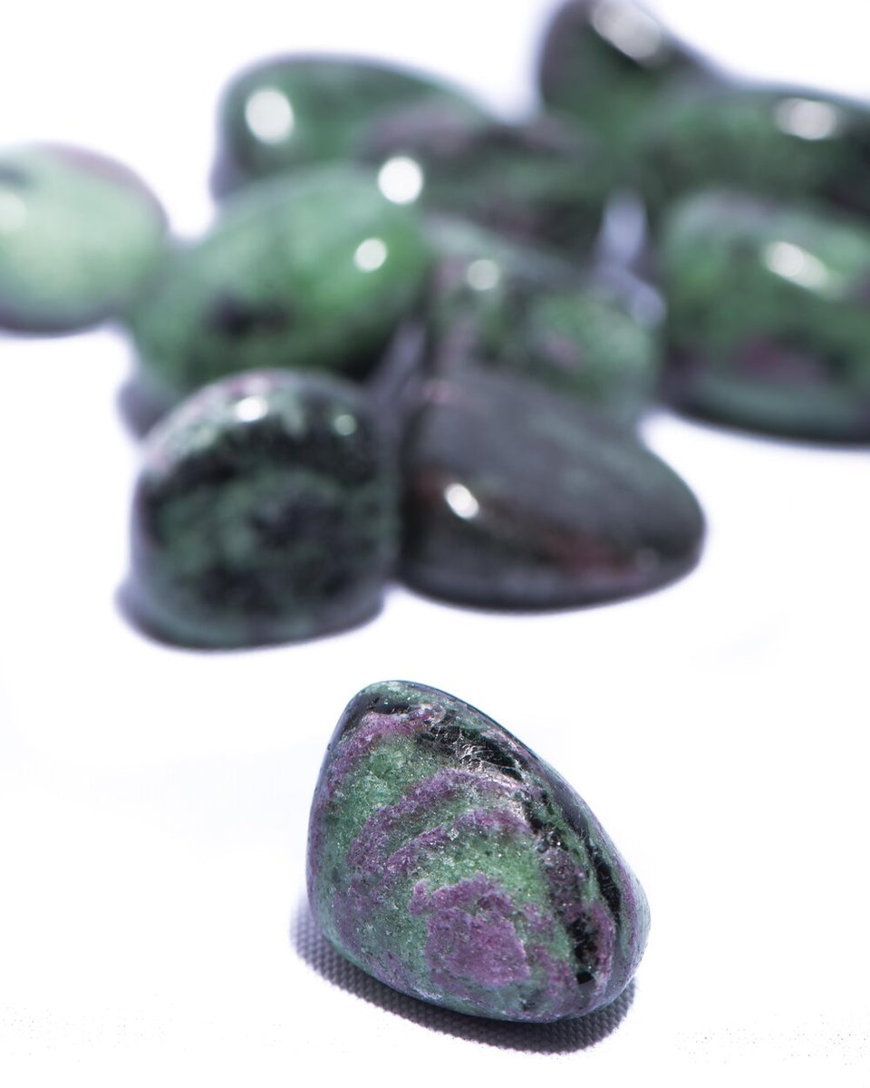Ruby Zoisite Tumbled – Open Eye Crystals