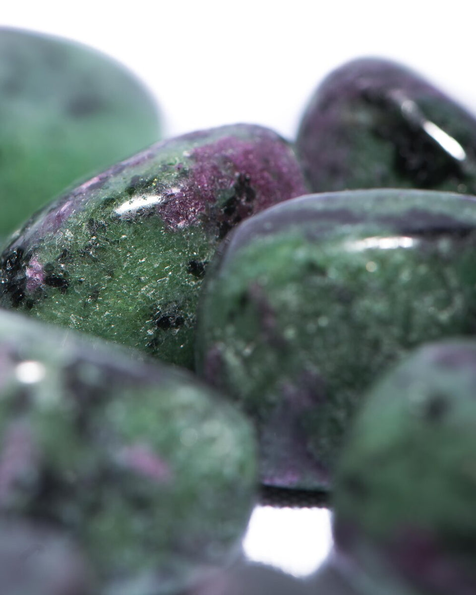 Ruby Zoisite Tumbled – Open Eye Crystals