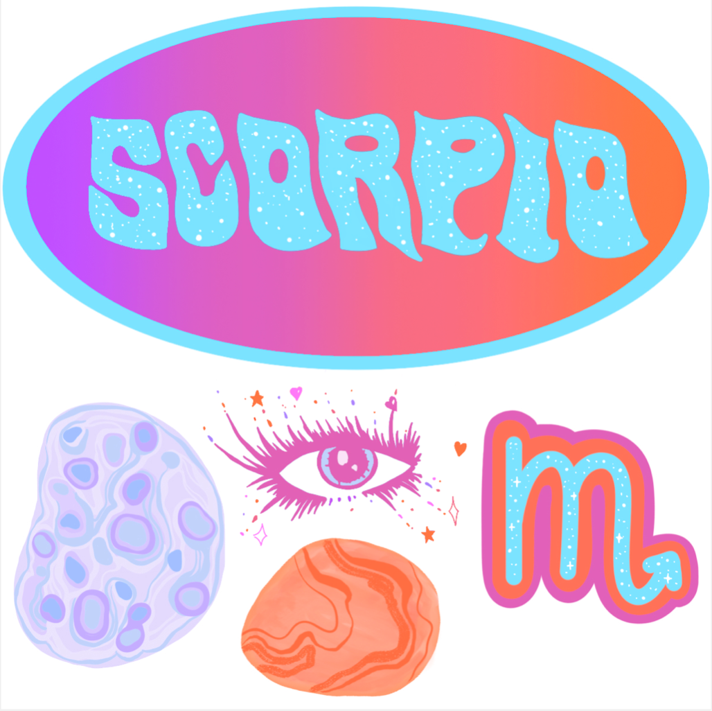 Scorpio Sticker Sheet – Open Eye Crystals